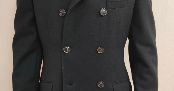 Мъжко елегантно палто в черен цвят ADAM | Complex.bg